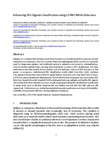 Enhancing EEG signals classification using LSTM-CNN architecture - IIUM Repository (IRep)
